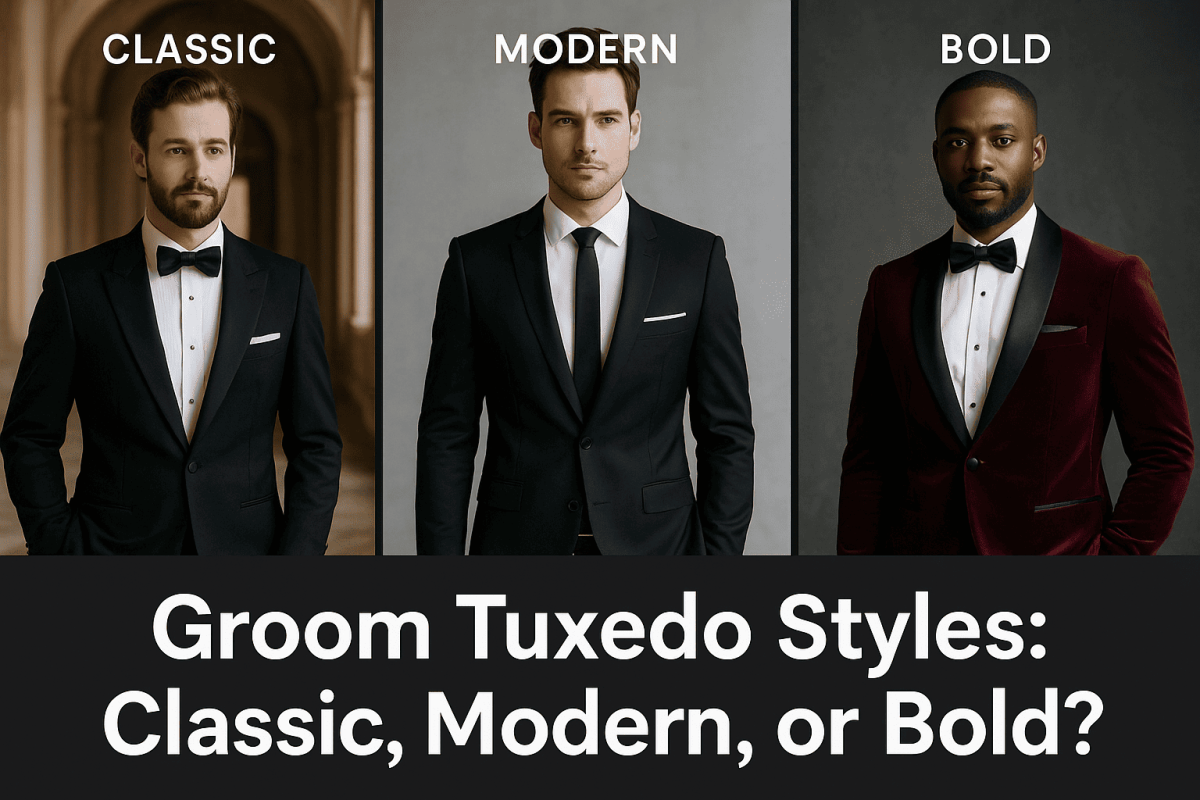 Groom Tuxedo Styles: Classic, Modern, or Bold?