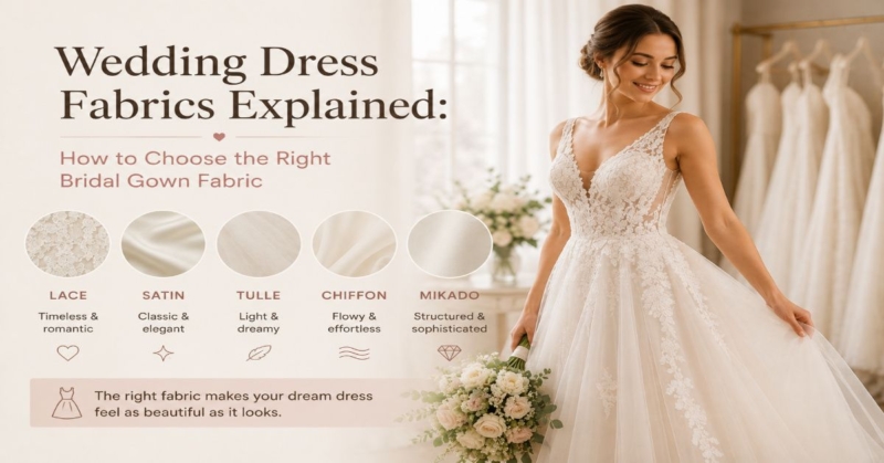 Wedding Dress Fabrics Explained: Bridal Gown Fabric Types & Materials Guide